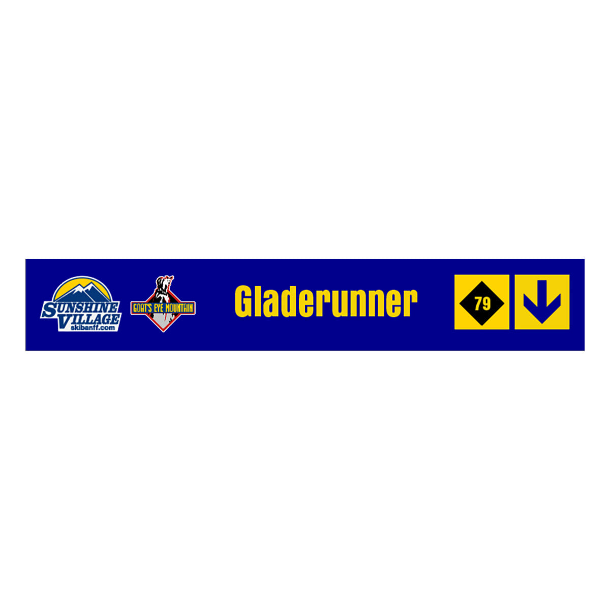24" Trail Sign - Glade Runner | Free Shipping $100+ – Shop Banff Sunshine