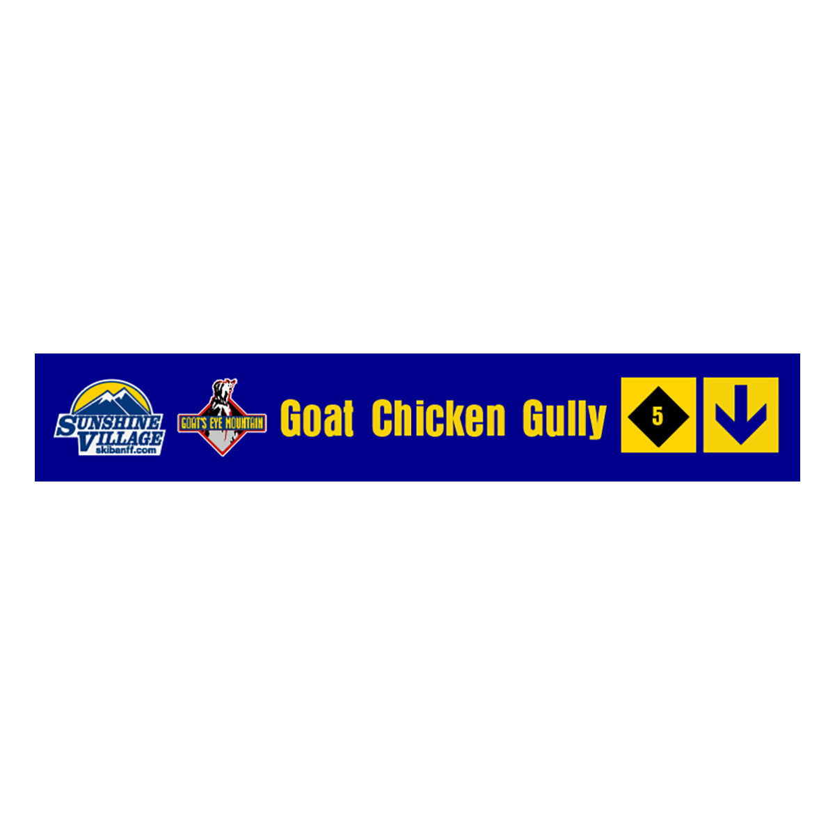 24" Trail Sign - Goat Chicken Gully | Free Shipping $100+ – Shop Banff ...