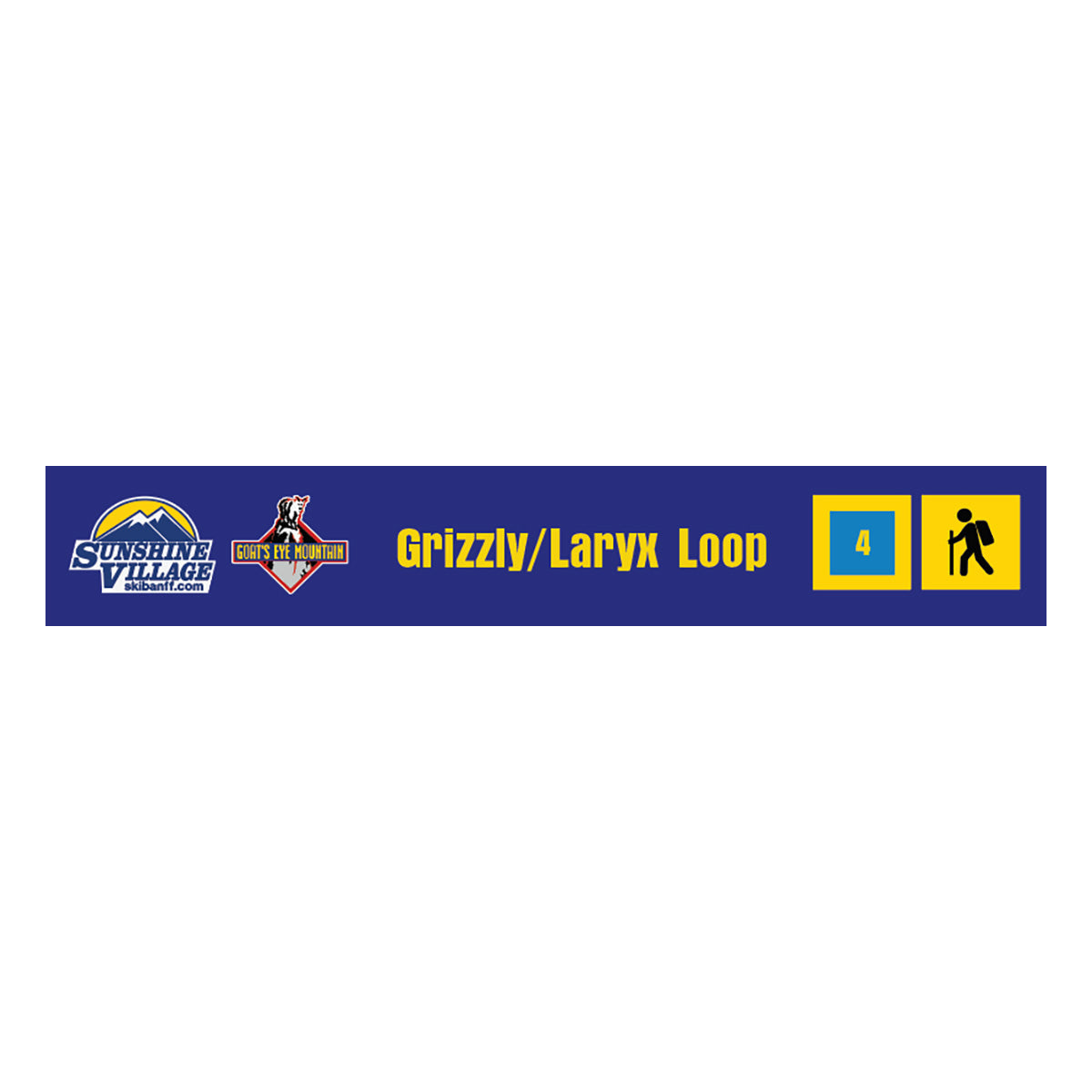 24" Trail Sign - Grizzly/Laryx Loop | Free Shipping $100+ – Shop Banff ...