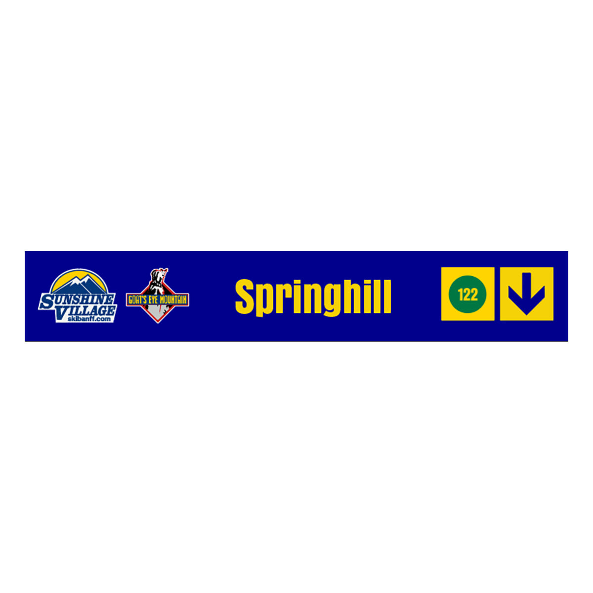 24" Trail Sign - Spring Hill | Free Shipping $100+ – Shop Banff Sunshine