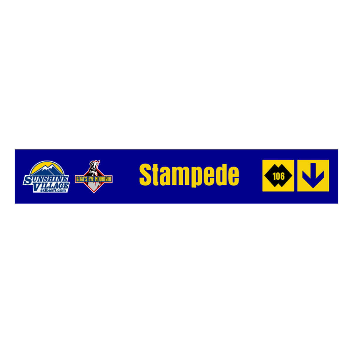 24" Trail Sign - Stampede | Free Shipping $100+ – Shop Banff Sunshine