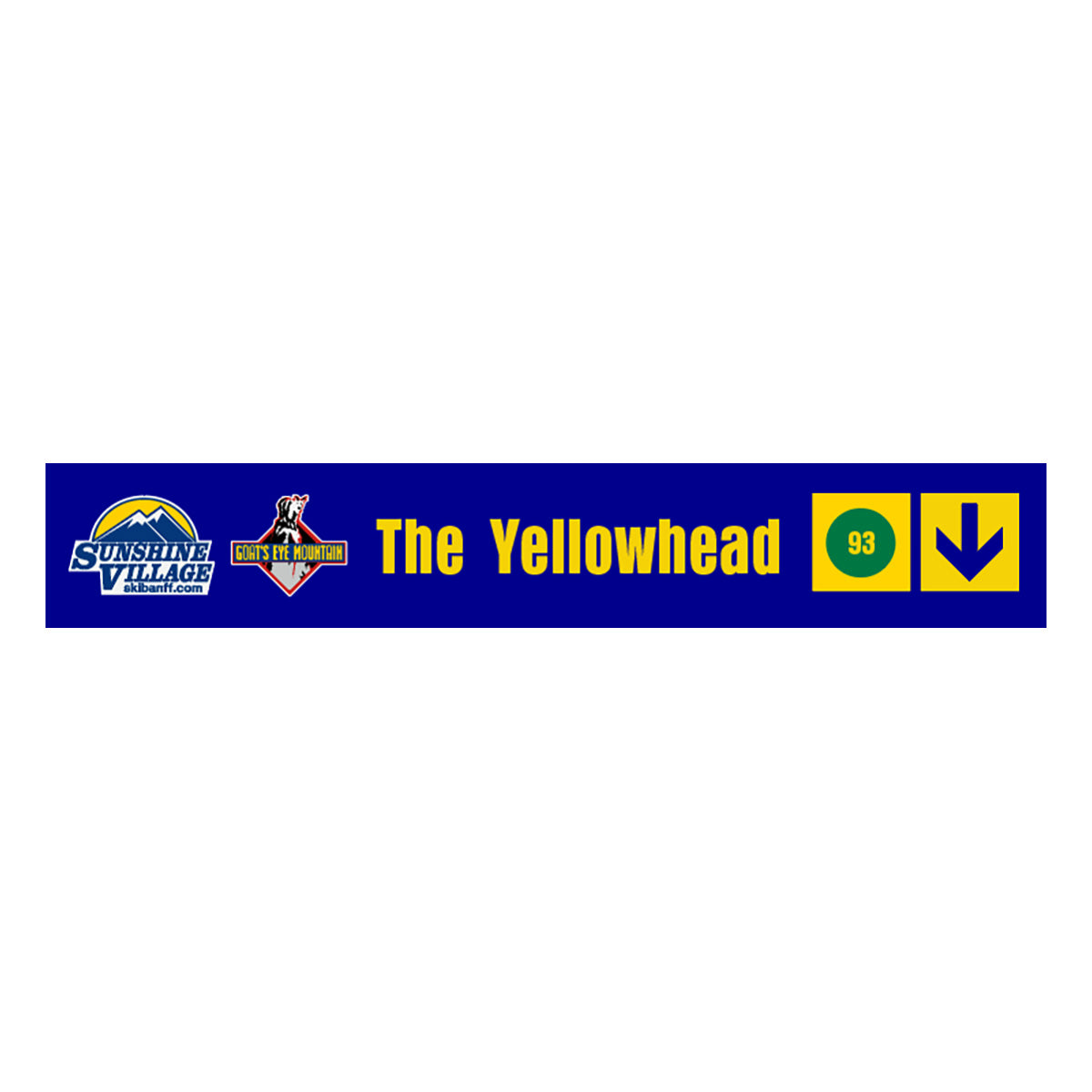24" Trail Sign - The Yellowhead | Free Shipping $100+ – Shop Banff Sunshine